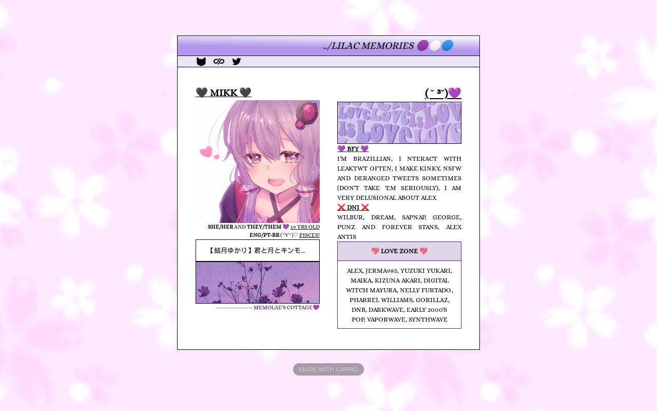 Mikk Memolae's carrd